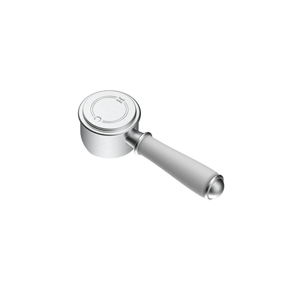 Clasico Ceramic Handle for Basin Mixer Brushed-Nickel - HYB868-201A-BN