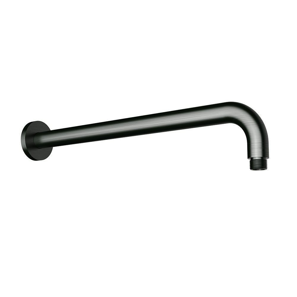 Round Horizontal Shower Arm 400mm Gunmetal PRY006-GM